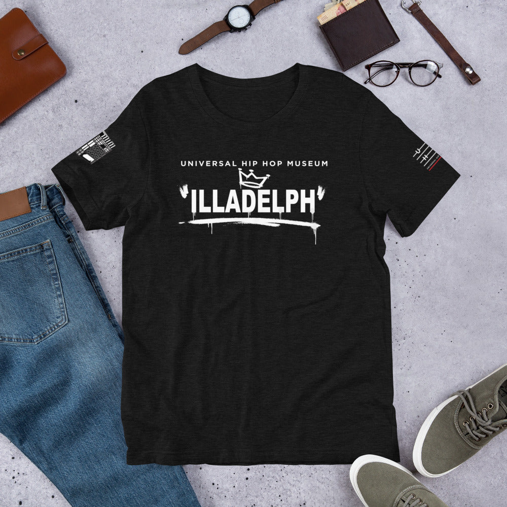"UHHM ILLADELPH" (Black) Short-Sleeve Unisex T-Shirt – THHM